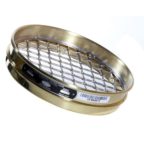 Advantech 1/2"BS8H ASTM Brass 8-Inch Half Height Test Sieve with ...