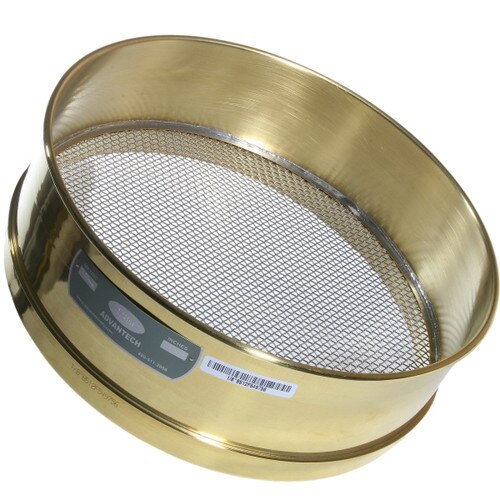 Advantech 1/8"BS12F ASTM Brass 12-Inch Test Sieve with Stainless Steel ...
