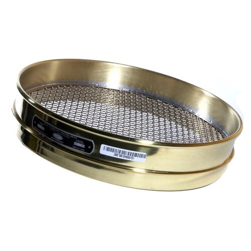 Advantech 1/8"BS12H ASTM Brass 12-Inch Test Sieve with Stainless Steel ...