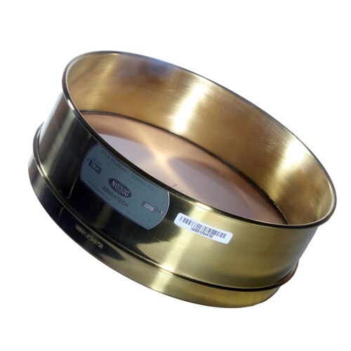 Advantech 100BB12F ASTM Brass 12-Inch Test Sieve with Brass #100, FH