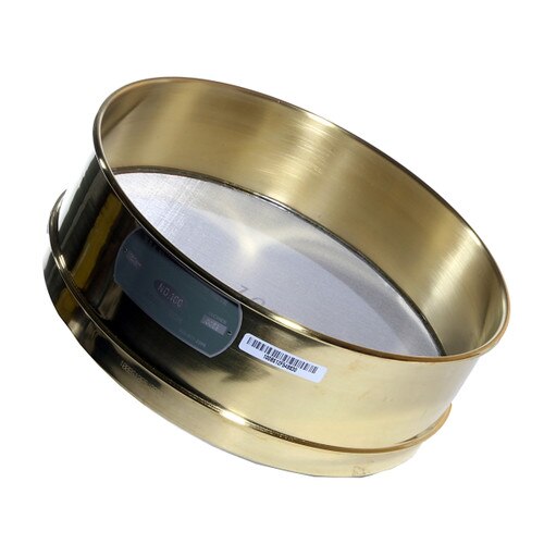 Advantech 100BS12F ASTM Brass 12-Inch Test Sieve with SS #100, Full He