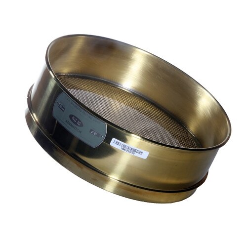 Advantech 10BB12F ASTM Brass 12-Inch Test Sieve with Brass WM #10, FH E