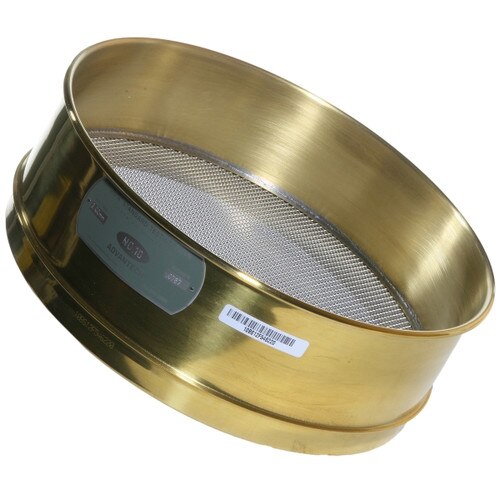 Advantech 10BS12F ASTM Brass 12-Inch Test Sieve with Stainless Steel ...