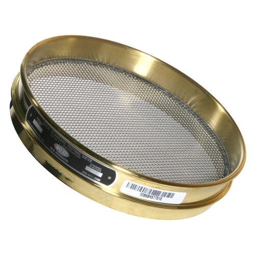 Advantech 12BS8H ASTM Brass 8-Inch Half Height Test Sieve with ...