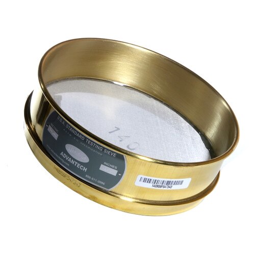 Advantech 140BS8F ASTM Brass 8-Inch FH Test Sieve with SS WM #140