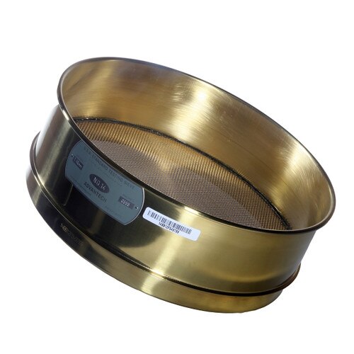 Advantech 14BB12F ASTM Brass 12-Inch Test Sieve with Brass WM #14, FH E