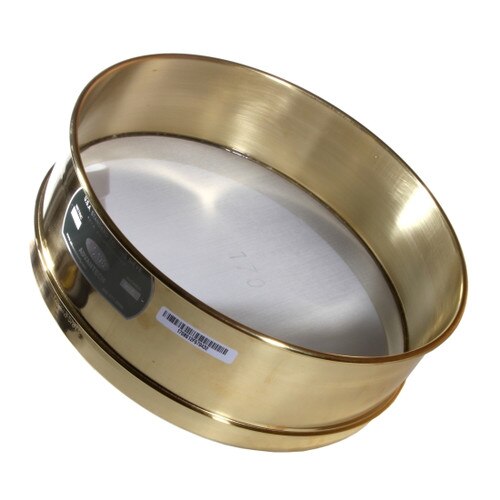 Advantech 170BS12F ASTM Brass 12-Inch Test Sieve with SS WM #170, FH