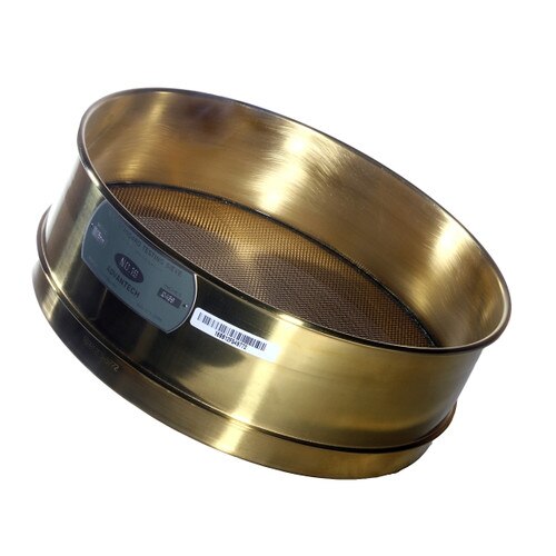 Advantech 18BB12F ASTM Brass 12-Inch Test Sieve with Brass WM #18, FH
