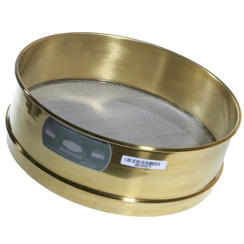 Advantech 18BS12F ASTM Brass 12-Inch Test Sieve with SS WM #18, FH