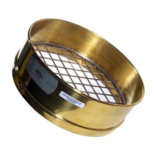 Advantech 1.06"BS12F ASTM Brass 12-Inch Test Sieve with Stainless Steel ...
