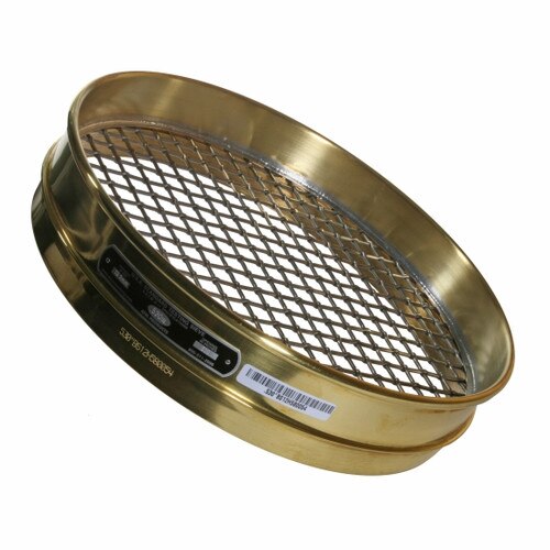 Advantech 1.06"BS12I ASTM Brass 12-Inch Test Sieve with Stainless Steel ...