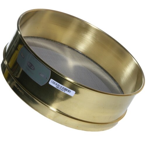 Advantech 20BS12F ASTM Brass 12-Inch Test Sieve with SS WM #20, FH