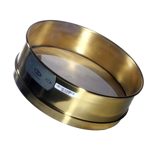 Advantech 25BB12F ASTM Brass 12-Inch Test Sieve with Brass WM #25, FH