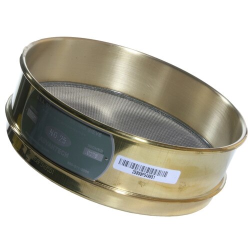 Advantech 25BS8F ASTM Brass 8-Inch FH Test Sieve with SS WM #25