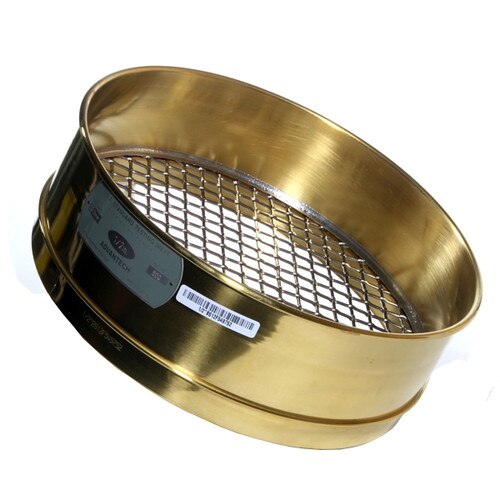 Advantech 3/8"BS12F ASTM Brass 12-Inch Test Sieve with Stainless Steel ...
