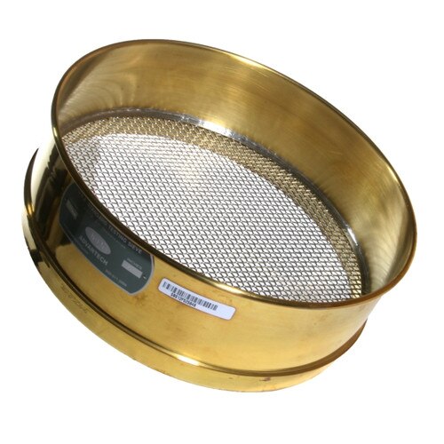 Advantech 3.5BS12F ASTM Brass 12-Inch Test Sieve with Stainless Steel ...
