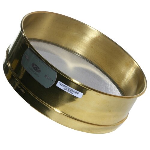 Advantech 400BS12F ASTM Brass 12-Inch Test Sieve with SS WM #400, FH