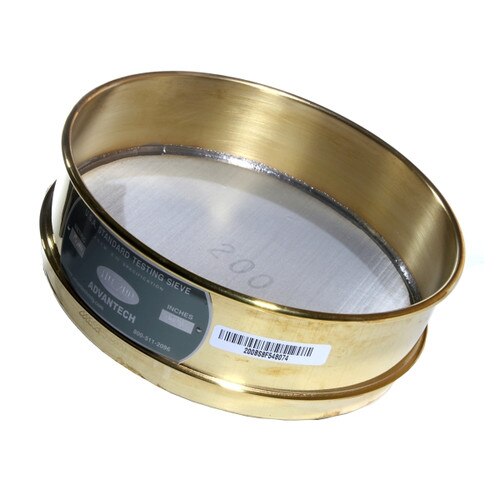 Advantech 450BS8F ASTM Brass 8-Inch FH Test Sieve with SS WM #450