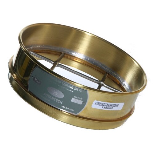 Advantech 4.24"BS8F ASTM Brass 8-Inch Full Height Test Sieve with ...
