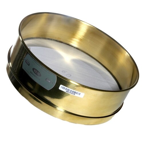 Advantech 60BS12F ASTM Brass 12-Inch Test Sieve with SS WM #60, FH