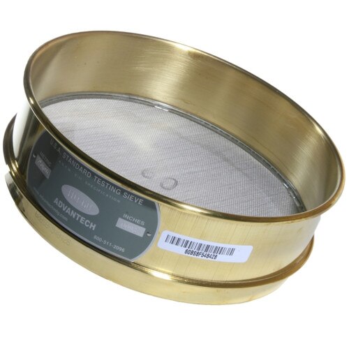 Advantech 60BS8F ASTM Brass 8-Inch FH Test Sieve with SS WM #60