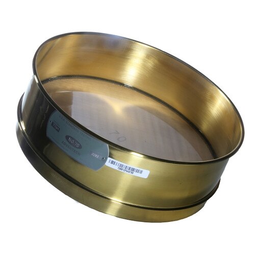 Advantech 70BB12F ASTM Brass 12-Inch Test Sieve with Brass WM #70, FH