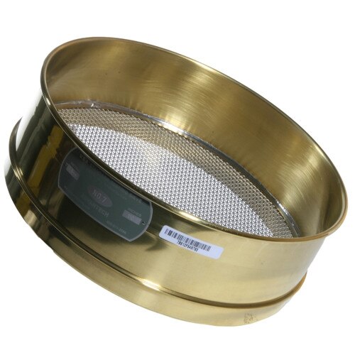 Advantech 7BS12F ASTM Brass 12-Inch Test Sieve with Stainless Steel ...