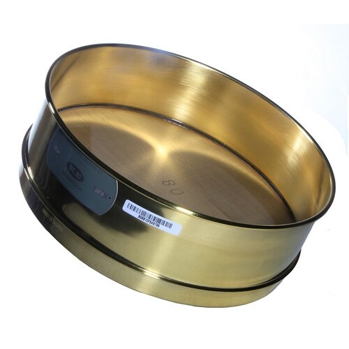 Advantech 80BB12F ASTM Brass 12-Inch Test Sieve with Brass WM #80, FH