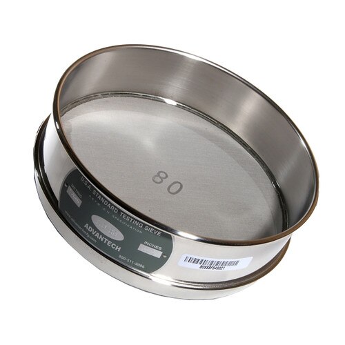 Advantech 80SS8F ASTM SS 8-Inch FH Test Sieve with SS WM #80