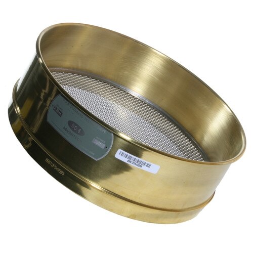 Advantech 8BS12F ASTM Brass 12-Inch Test Sieve with Stainless Steel ...