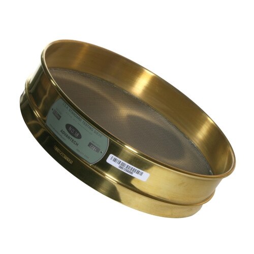 Advantech 8BS12I ASTM Brass 12-Inch Test Sieve with Stainless Steel ...