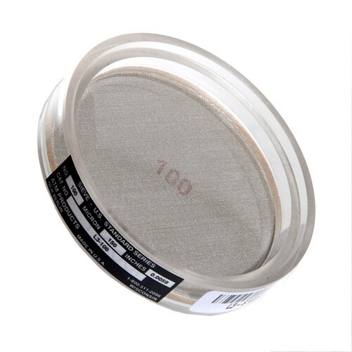 Advantech L3-S100 ASTM 3-inch Sonic Sifter Test Sieve, SS Wire Mesh #100