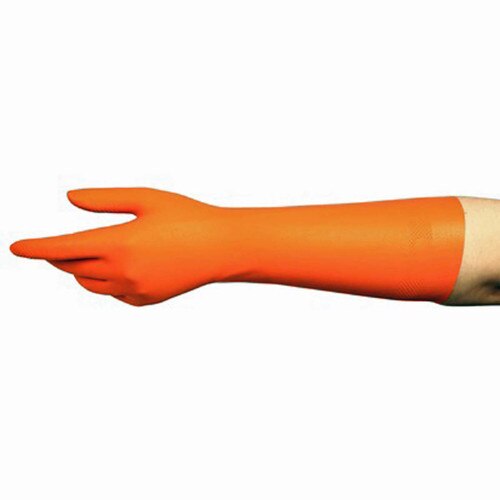 Ansell® 174149 AciTek® 49-252 Cleanroom Latex Acid Gloves, Class 1