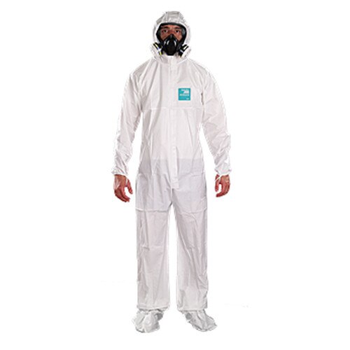 Ansell® WH20-B-92-107-04 AlphaTec® 2000 Coveralls with Attached