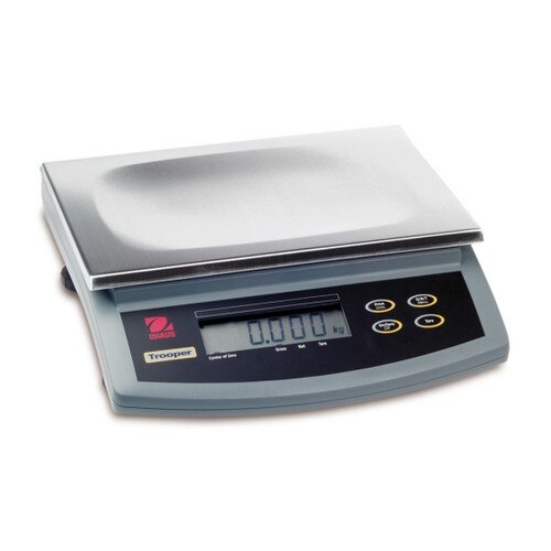 Ohaus TR30RS Trooper® Industrial Compact Bench Scale, 30Kg x 5g, NTEP ...