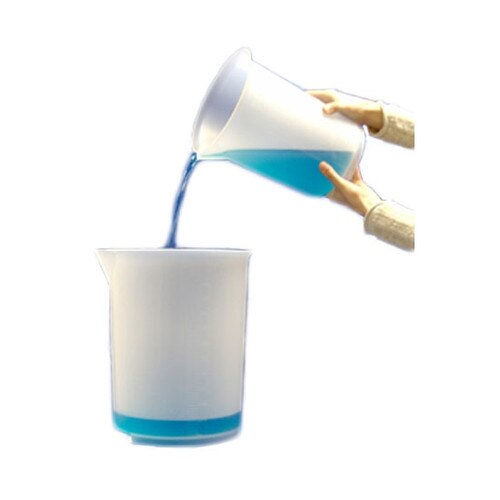 Bel-Art 262190010 Large Volume Plastic Beaker with Molded Graduations, Poly