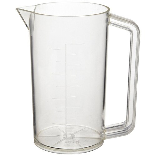 Nalgene® 1223-3000 Graduated Plastic Beaker with Handle, Polymethylpentene