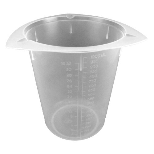 Dyn-A-Med 80098 Tri-Stir 1000mL Graduated Disposable Beaker, Polypropylene