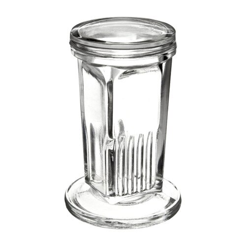 Wheaton® 900470 Coplin Staining Jar with Glass Cover, 65mL Capacity, Holds