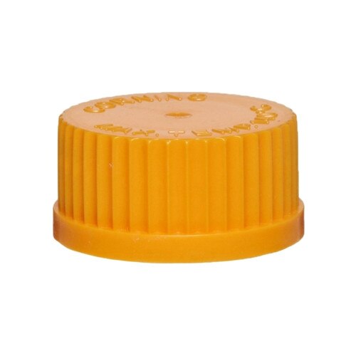 Corning® 1395-45LTC Orange GL45 Polypropylene Media Bottle Screw Cap with P