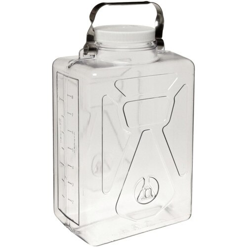 Nalgene® DS2213-0050 Clearboy™ Rectangular Lab Carboy, Polycarbonate with S