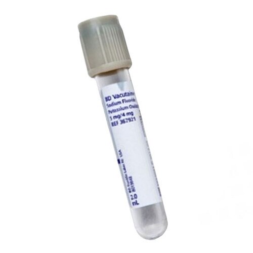 BD Medical 367921 Vacutainer® Plus Plastic Fluoride Blood Collection ...