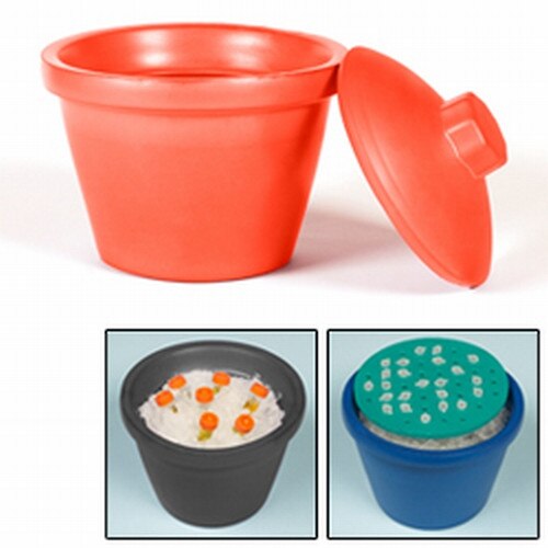 Bel-Art M18848-4003 Magic Touch™ Red Insulated Lab Ice Bucket 4L w/Lid