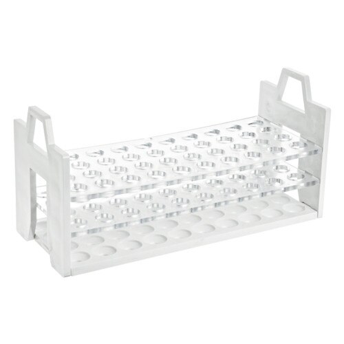 Bel-Art 188611316 Stack Rack® Test Tube Rack for 13 to 16mm Tubes, White PP