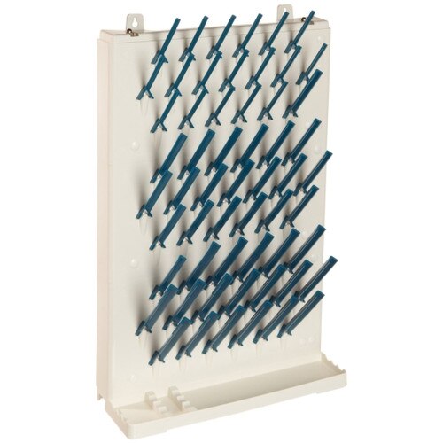 Bel-Art 189330013 Lab-Aire® II Wall-Mount Glassware Drying Rack, Single-Sid