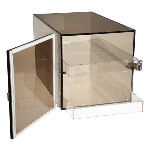 Bel-Art 420660001 Large Acrylic Desiccator Cabinet, Bronze Tinted, Non-Vacu