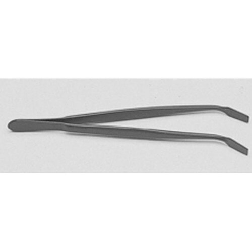 Bel-Art 379420000 Fluo-Kem® Teflon® Cover Glass Bent Tip Forceps, 4-Inch, F