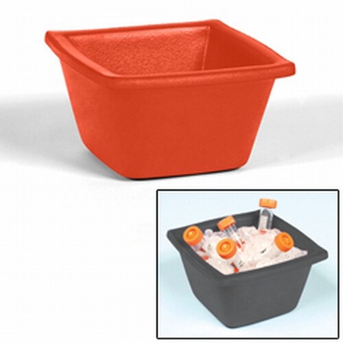 Bel-Art 188481103 Magic Touch™ Mini Insulated Lab Ice Pan, 1L, Red