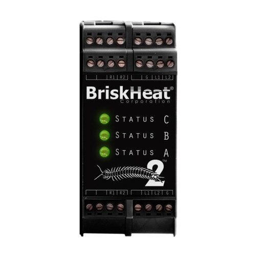 BriskHeat® C2STACK-CR Centipede 2 STACK™ Three-Zone PID Temperature Controller, Range: 0 to 325°C