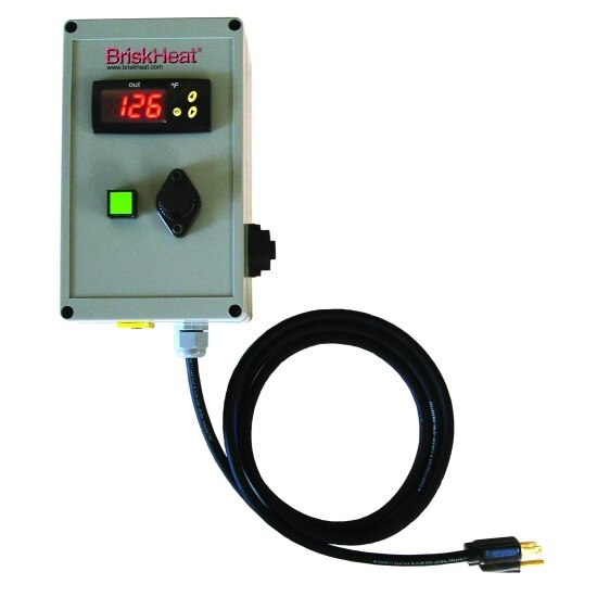 BriskHeat TTD500 K120 TTD Outdoor Use Digital Thermocouple Temperature Controller with Type K Inpu